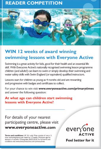 Win 12 Weeks of Award Winning Swimming Lessons with Everyone Active ...