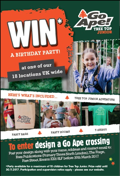 Win a Birthday Party at Go Ape! | Primary Times