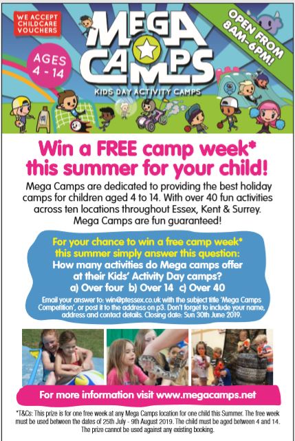 Win a free camp week at Mega Camps | Primary Times