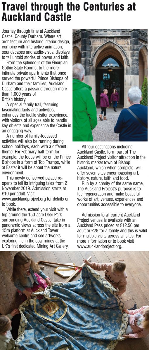 TRAVEL THROUGH THE CENTURIES AT AUCKLAND CASTLE | Primary Times