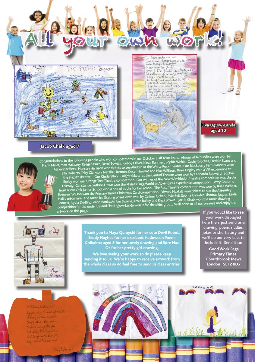 Our Good Work Page | Primary Times